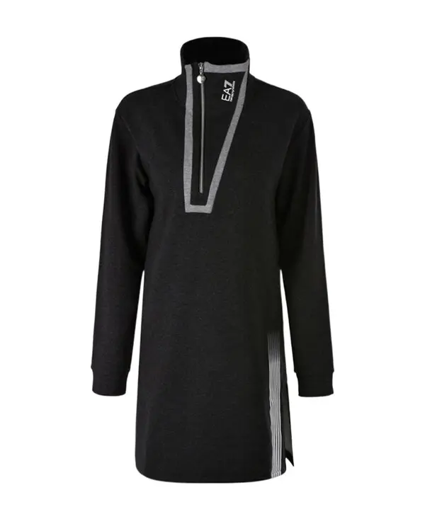EA7 Long Sleeve Dress With Slit