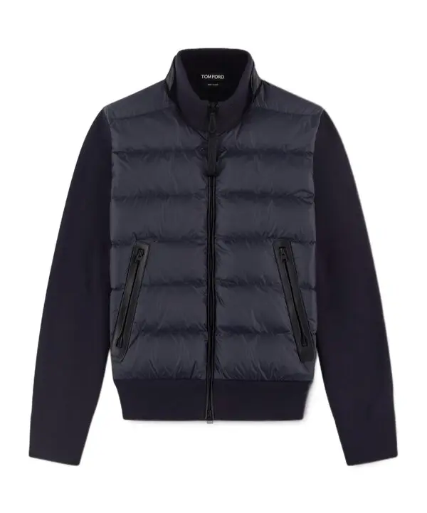TOM FORD Panelled Down Jacket - Black