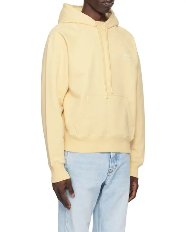 AMI Paris Logo-printed Drawstring Hoodie