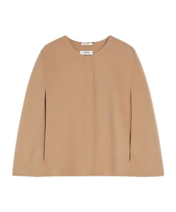 Max Mara Helene Crewneck Cape Jacket