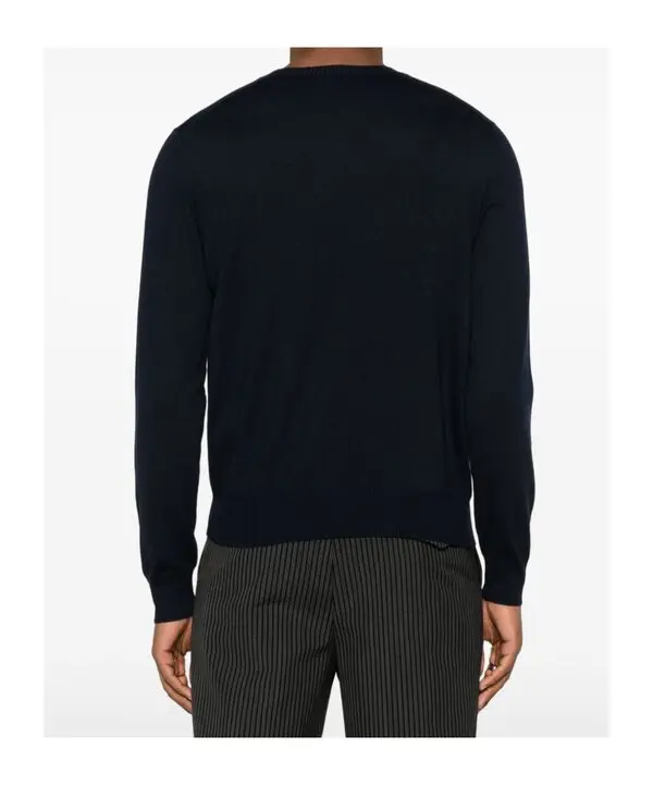 Alexander McQueen Crew Neck Sweater With Embroidered Graphic - Black