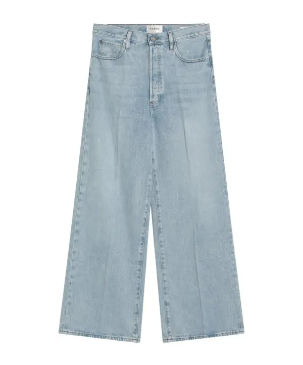 FRAME High-waisted Wide-leg Casual Pants - No