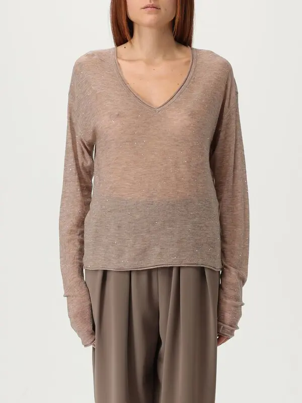Pinko V-neck Long Sleeve Knitted Jumper