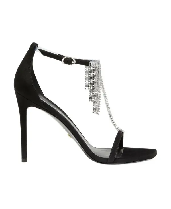 STUART WEITZMAN Logo High-heeled Sandals With Tassel Detail