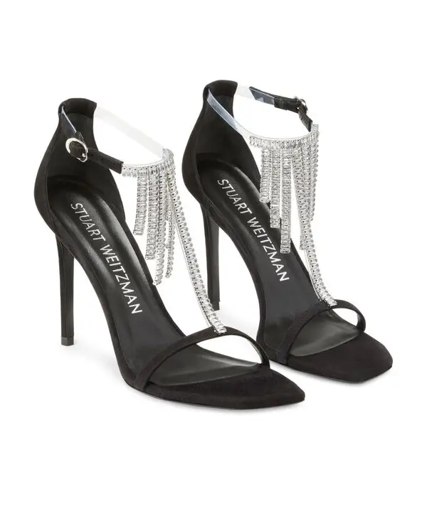 STUART WEITZMAN Logo High-heeled Sandals With Tassel Detail