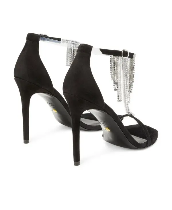 STUART WEITZMAN Logo High-heeled Sandals With Tassel Detail