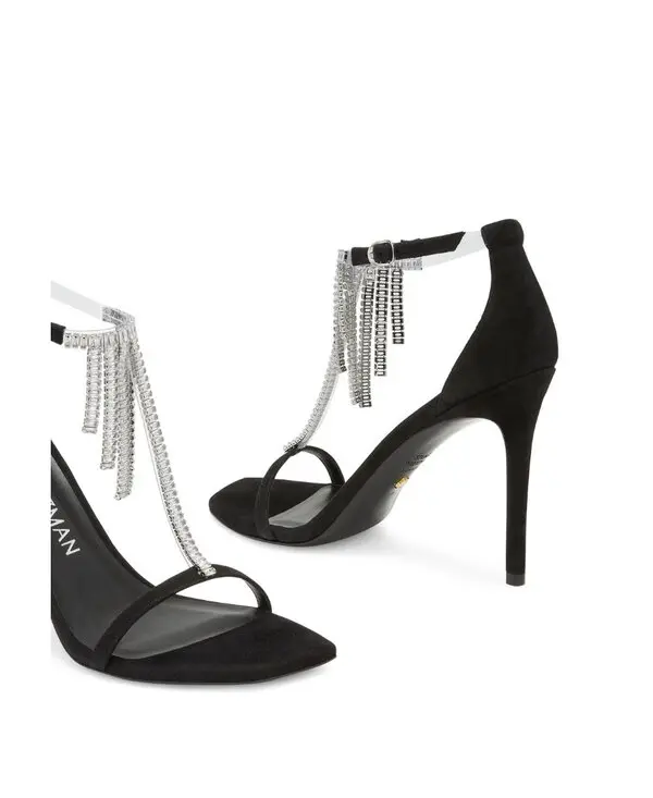 STUART WEITZMAN Logo High-heeled Sandals With Tassel Detail