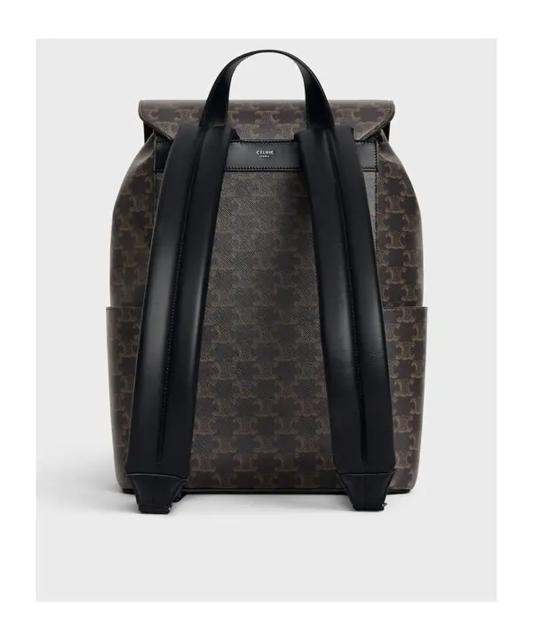 Celine Triomphe Canvas And Calfskin Backpack