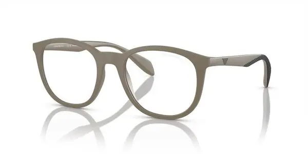 Emporio Armani Full Rim Eyeglasses With Clip-on Sunglasses - Gray
