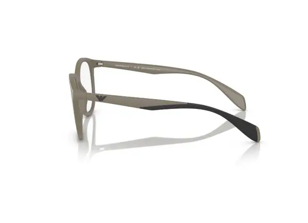 Emporio Armani Full Rim Eyeglasses With Clip-on Sunglasses - Gray