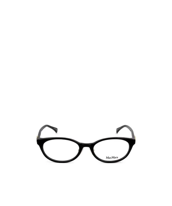 Max Mara Oval Frame Glasses - Black
