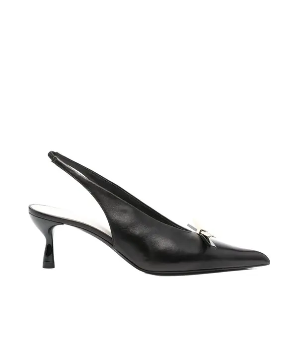 LANVIN Pointed High-heeled Sandals - Black