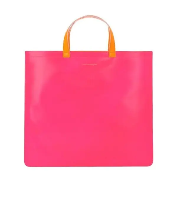 Comme Des Garçons Logo Tote Bag - Pink