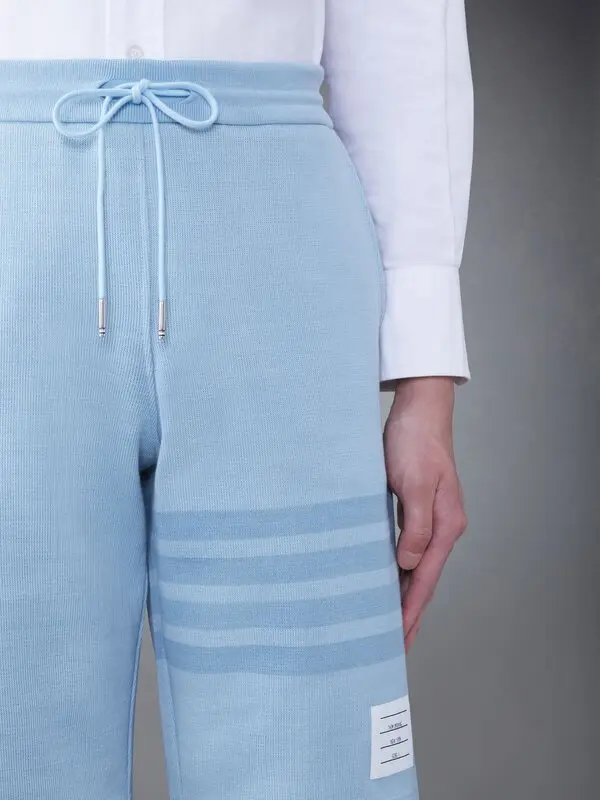 Thom Browne 4-bar Drawstring Track Shorts - Light Blue