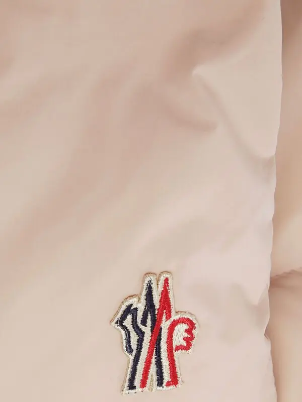 Moncler Logo Scarf - Nude