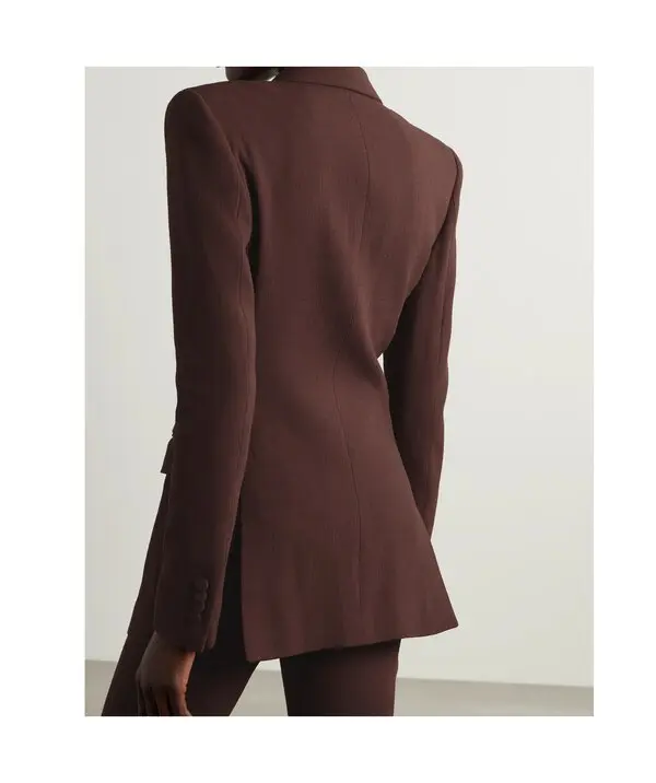 Gabriela Hearst Double Breasted Blazer - Deepbordeaux