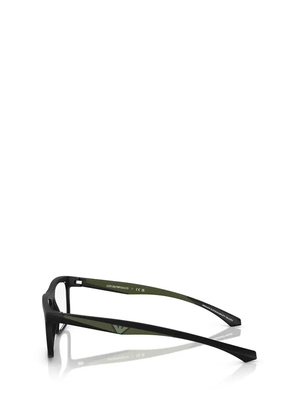 Emporio Armani Square Frame Eyeglasses - Black