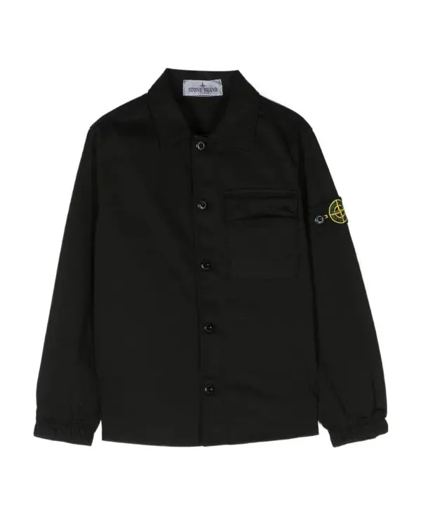 Stone Island Compass Logo Cotton Shirt