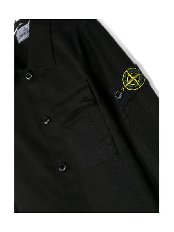 Stone Island Compass Logo Cotton Shirt
