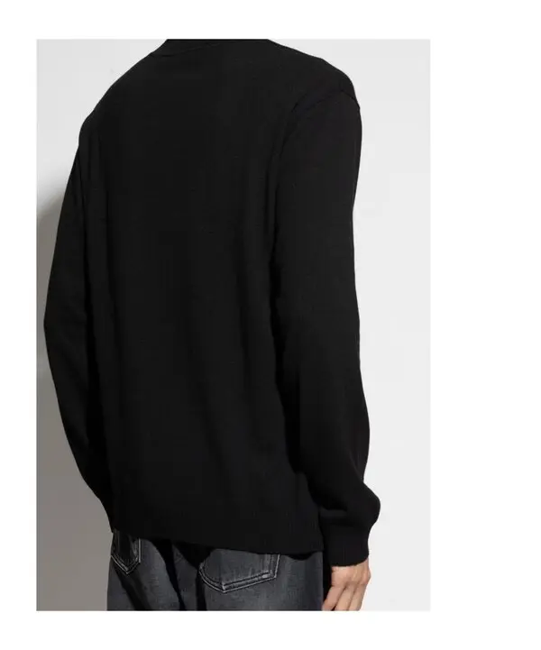 Moschino Printed Crewneck Jumper - Black