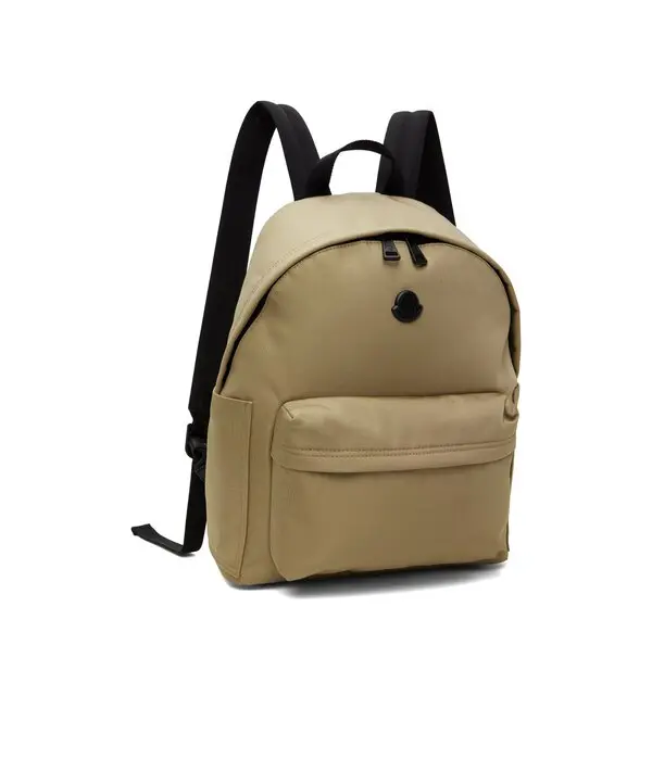 Moncler Logo Detailed Backpack - Brown