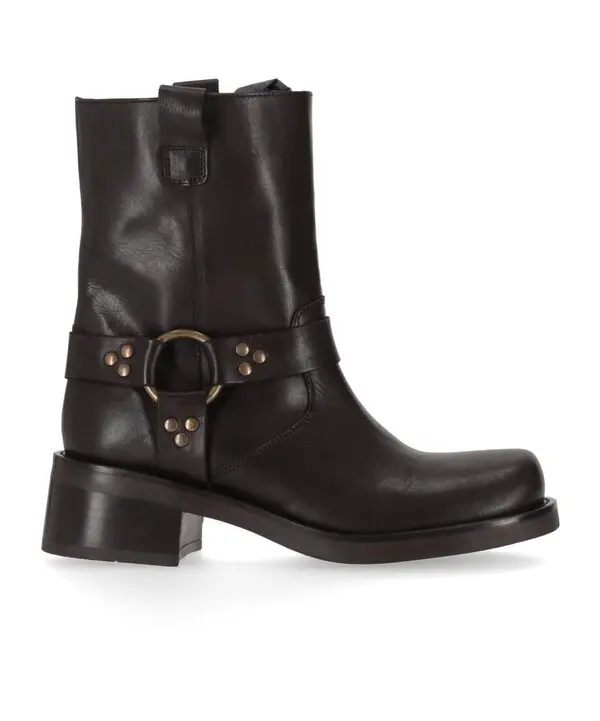 P.a.r.o.s.h Square Toe Ankle Boots