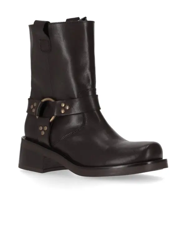 P.a.r.o.s.h Square Toe Ankle Boots