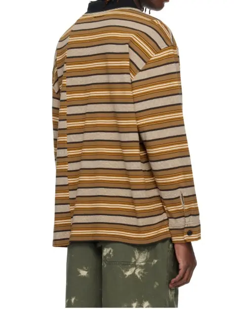 Isabel Marant Étoile Plastron Striped Polo Shirt