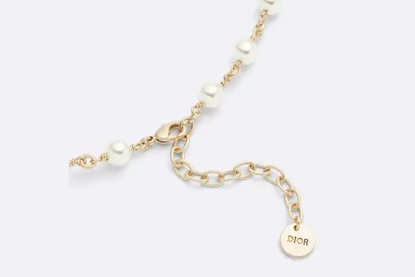 Dior Mer Des Merveilles Necklace With Pearls And Coral Pendants - White