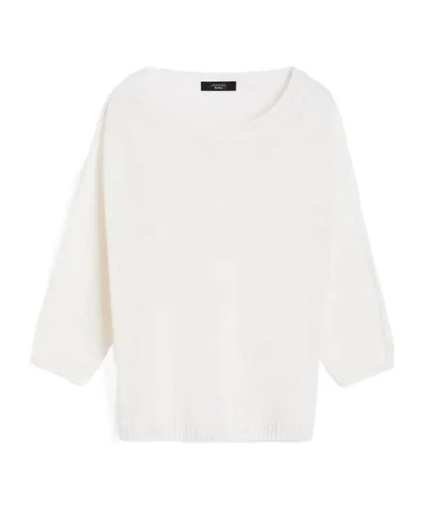 Max Mara Oversized Linen Jumper - White