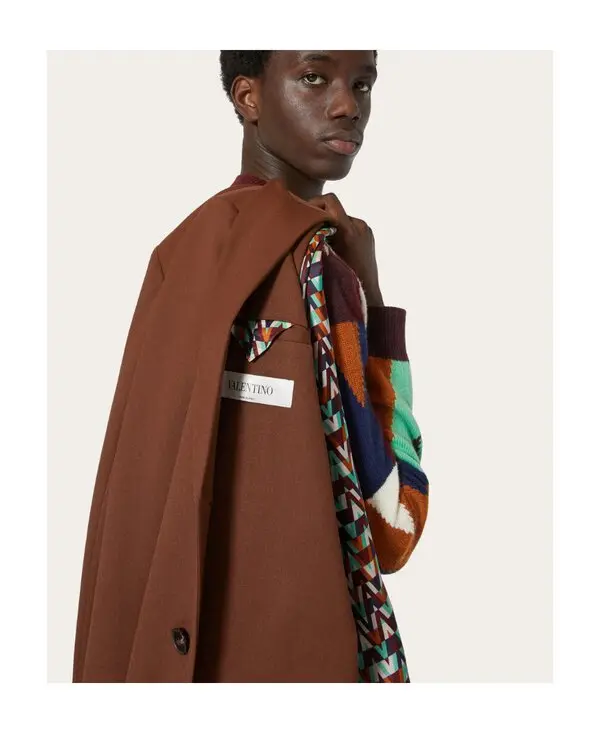 Valentino Garavani Single-breasted Long-sleeved Blazer - Brown