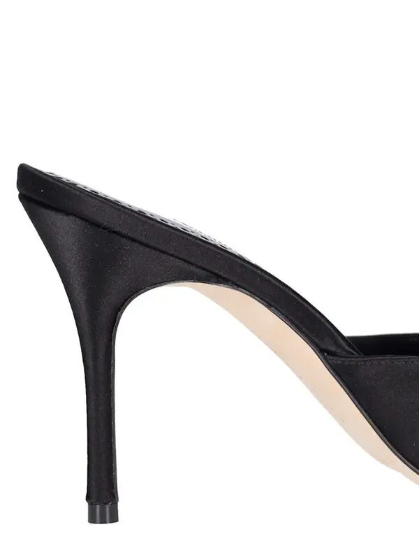 Manolo Blahnik Satin Mule