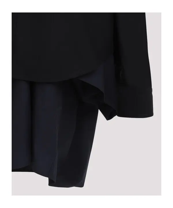 Balenciaga Long Sleeve Shirt With Pleated Details