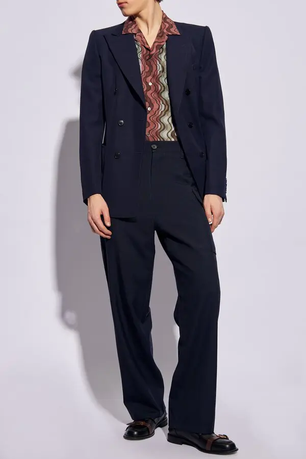 Dries Van Noten Pattern-printed Short-sleeved Shirt - Gray