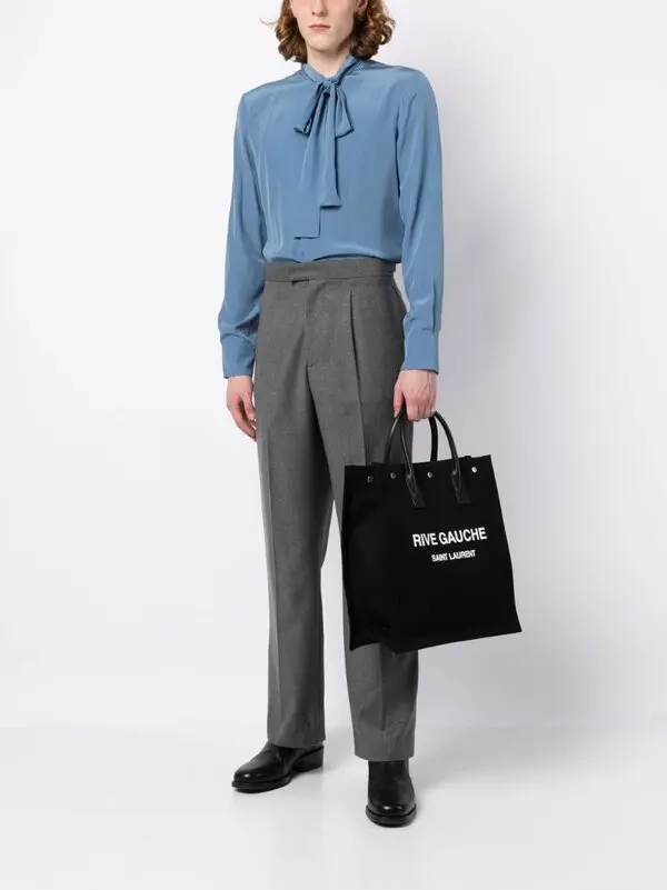 Saint Laurent Rive Gauche North/south Tote Bag - Black