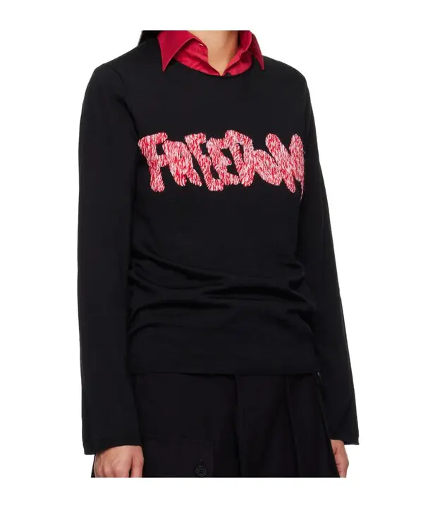 Comme Des Garçons Freedom" Pullover