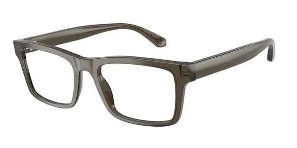 Emporio Armani Rectangular Full Rim Eyeglasses - Gray