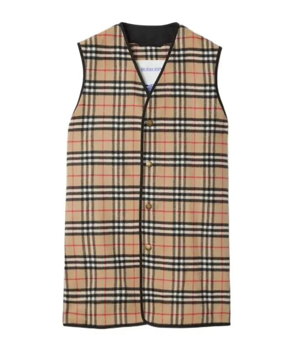 Burberry Wool Cashmere Check Warmer
