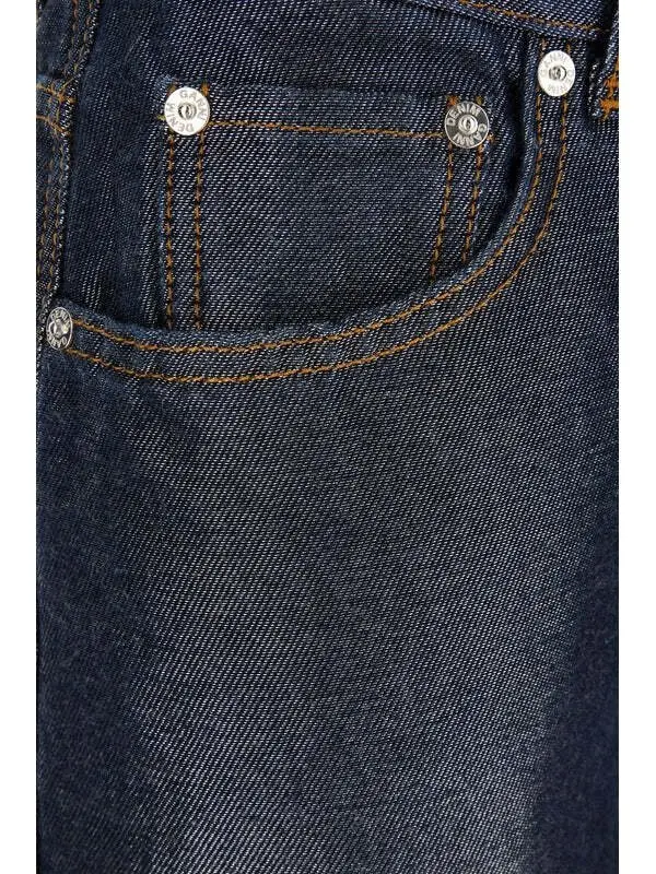GANNI Wide Leg Denim Jeans - Black