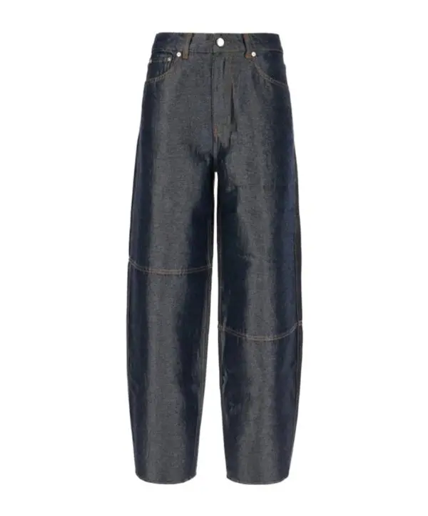 GANNI Wide Leg Denim Jeans