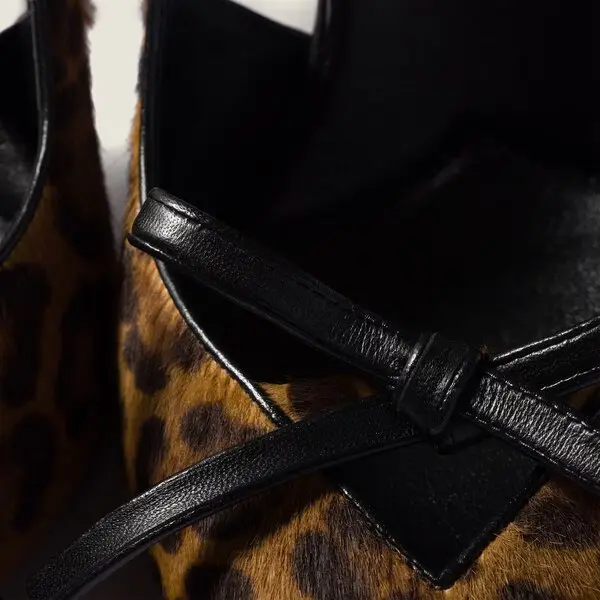 Miu Miu Printed Leather Slingback Pumps With Bow Detailing - Honey-colored