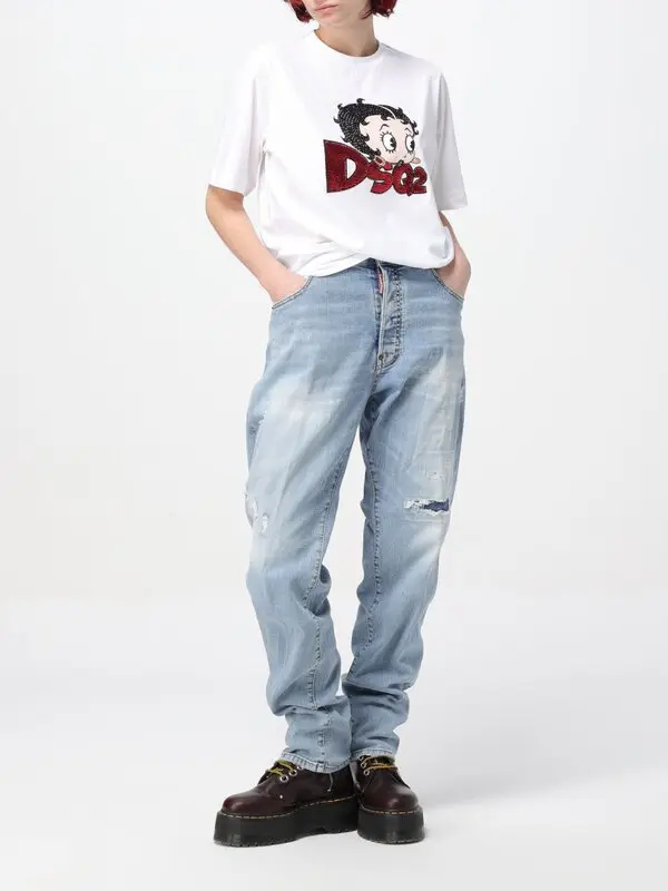 Dsquared2 Tapered-leg Distressed Jeans