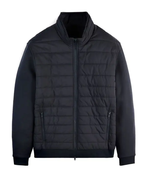 FAY Padded Bomber Jacket With Zipper Closure