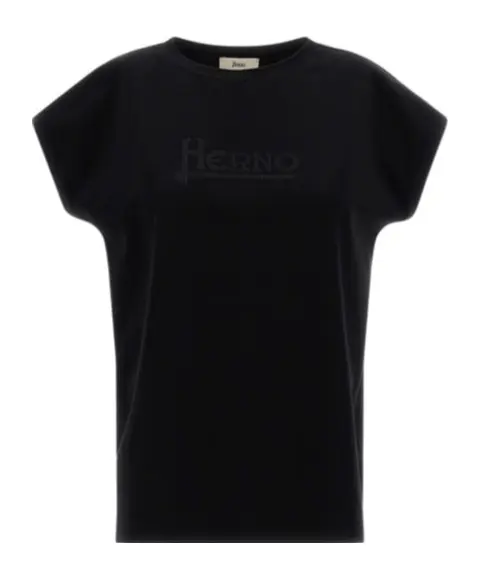 Herno Embellished Crewneck T-shirt - Black
