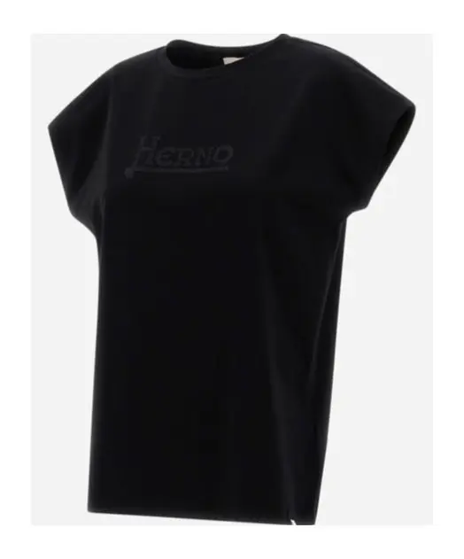 Herno Embellished Crewneck T-shirt - Black