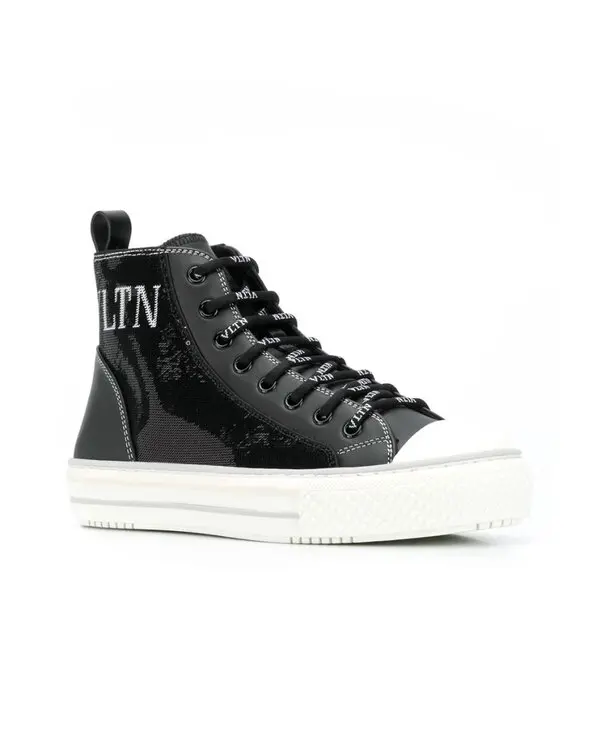 Valentino Garavani Sequined High-top Sneakers