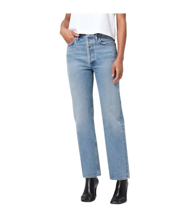 AGOLDE 90's Pinch Waist High Rise Straight Leg Jeans - Stage