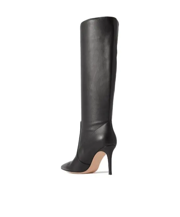 GIANVITO ROSSI Knee-high Stiletto Boots - Black
