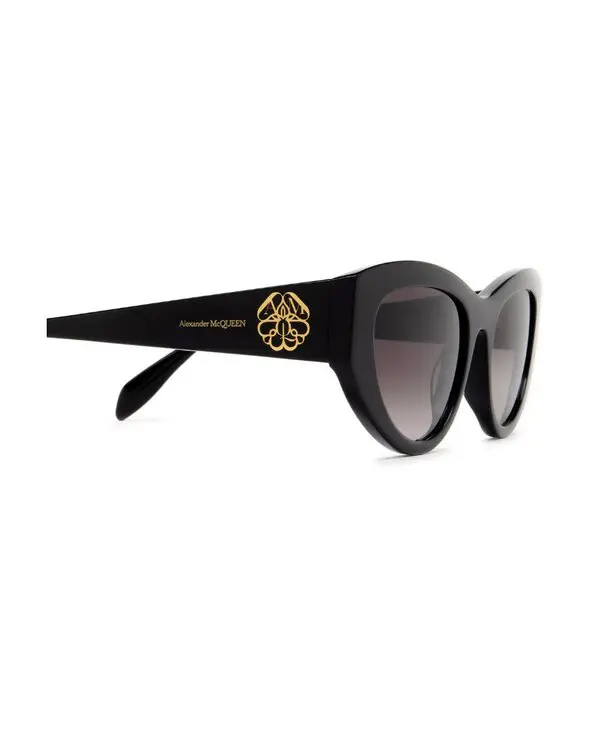 Alexander McQueen Cat Eye Sunglasses With Tortoiseshell Effect