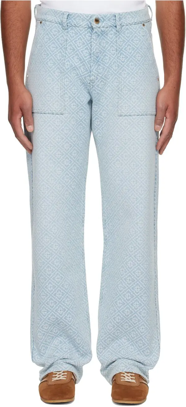 Casablanca Geometric Pattern Jeans